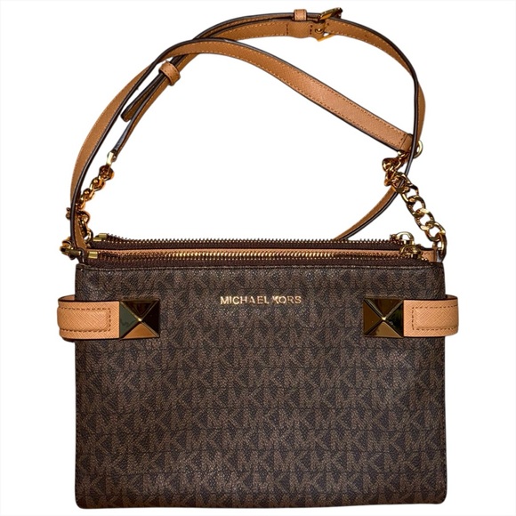 Michael Kors | Bags | Michael Kors Mk Signature Karla Crossbody Bag ...